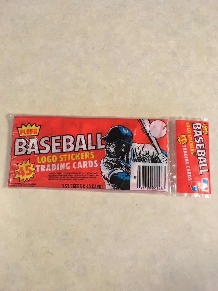 1982 Fleer Rack Pack - 3 Wax Packs Inside each Rack Pack | eBay