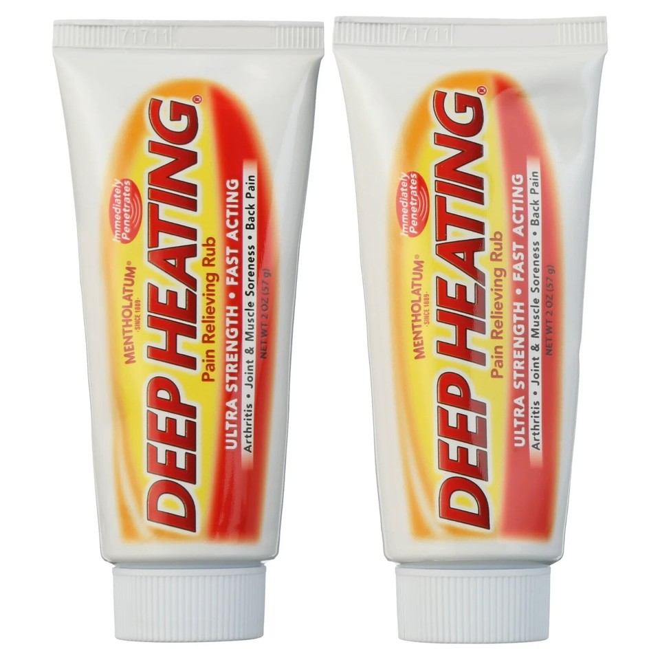 Mentholatum Deep Heating Pain Relieving Rub Cream 2 oz. FREE DELIVERY ...