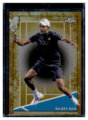 2021 TOPPS CHROME TENNIS RAJEEV RAM CLAY COURT REFRACTOR SP #57 $1.25 ...