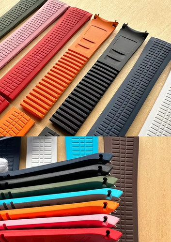21mm FKM Rubber Watch Band Strap Fits Patek Philippe Aquanaut 5167 5164 ...