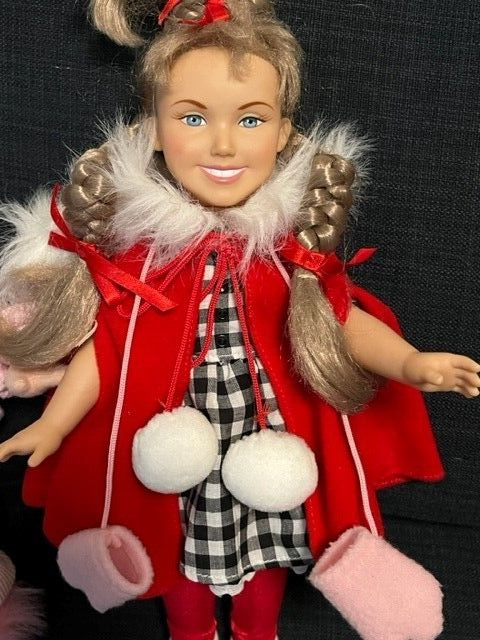 Lot of 2 Dr. Seuss How Grinch Christmas Cindy lou dolls form Playmates ...