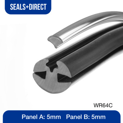 Car Boat Caravan Window Rubber Seal - WR64C with Chrome Filler Strip ...