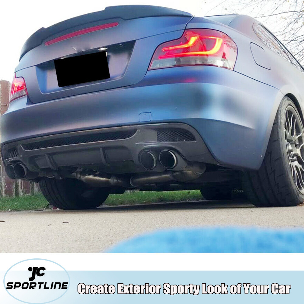 Carbon Fiber Rear Bumper Diffuser Lip for BMW E82 E88 125i 135i M Sport ...