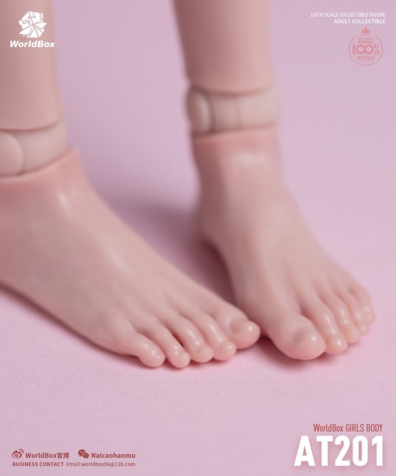 Worldbox 1:6 AT201 Pale Skin Felxible Female Action Figure Body Doll ...