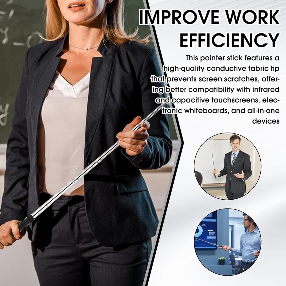 Teachers Pointer, Teachers Pointer Stick Extendable Retractable ...