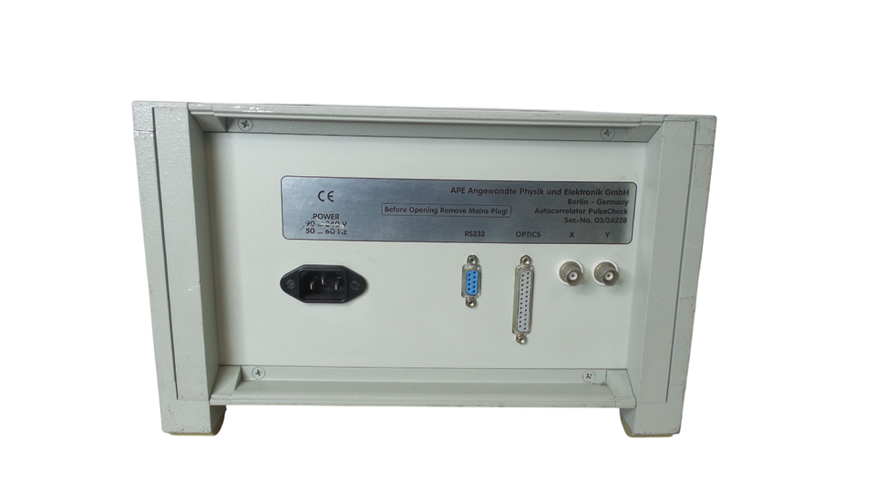 APE Autocorrelator PulseCheck Angewandte Physik und Elektronik - Free ...