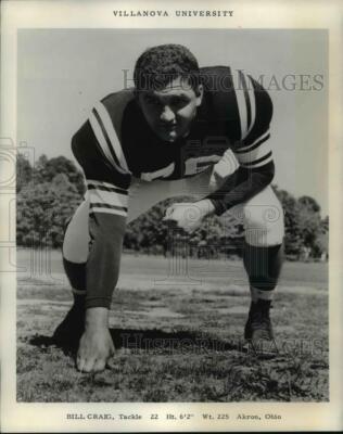 1958 Press Photo Bill Craig, Tackle, 22 Ht. 6'2" Wt. 225, Akron, Ohio ...
