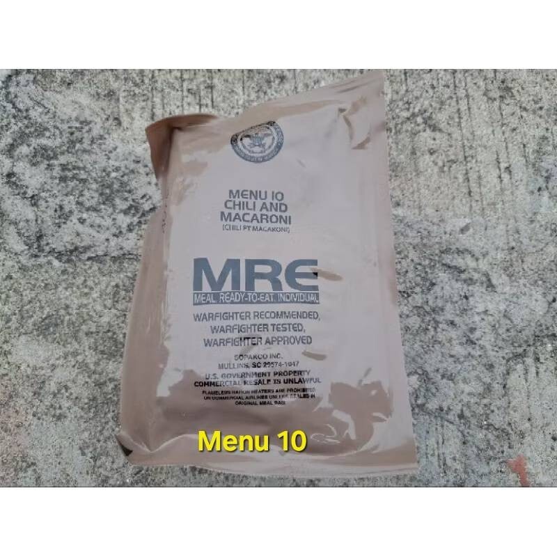 Military Ready Eat Meals MRE Case Insp 2025 USA Menu Trek Ration ...