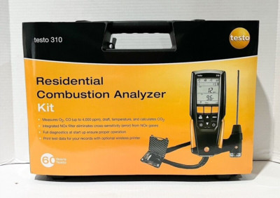 Testo 310 Combustion Analyzer Kit Flue Gas Detector Set for Heating ...