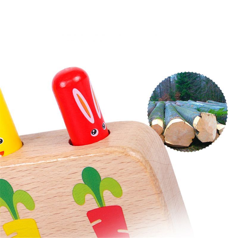for Up Wooden Rabbit Stick Table Game Toy Competitive Game Kindergarten ...