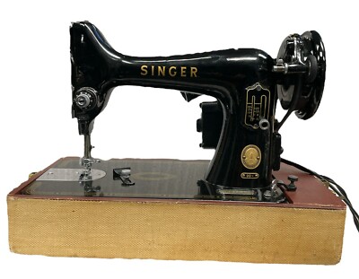 1955 BLACK Vintage Singer Model 99K Sewing Machine Case Tested | eBay