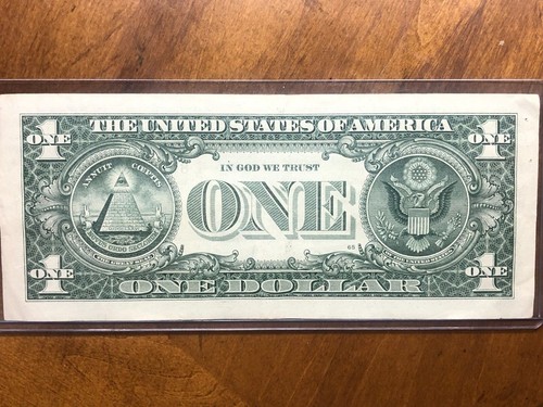 2017 $1 Dollar Federal Reserve Note*Ink Smear Error*Scatter Near Ladder ...