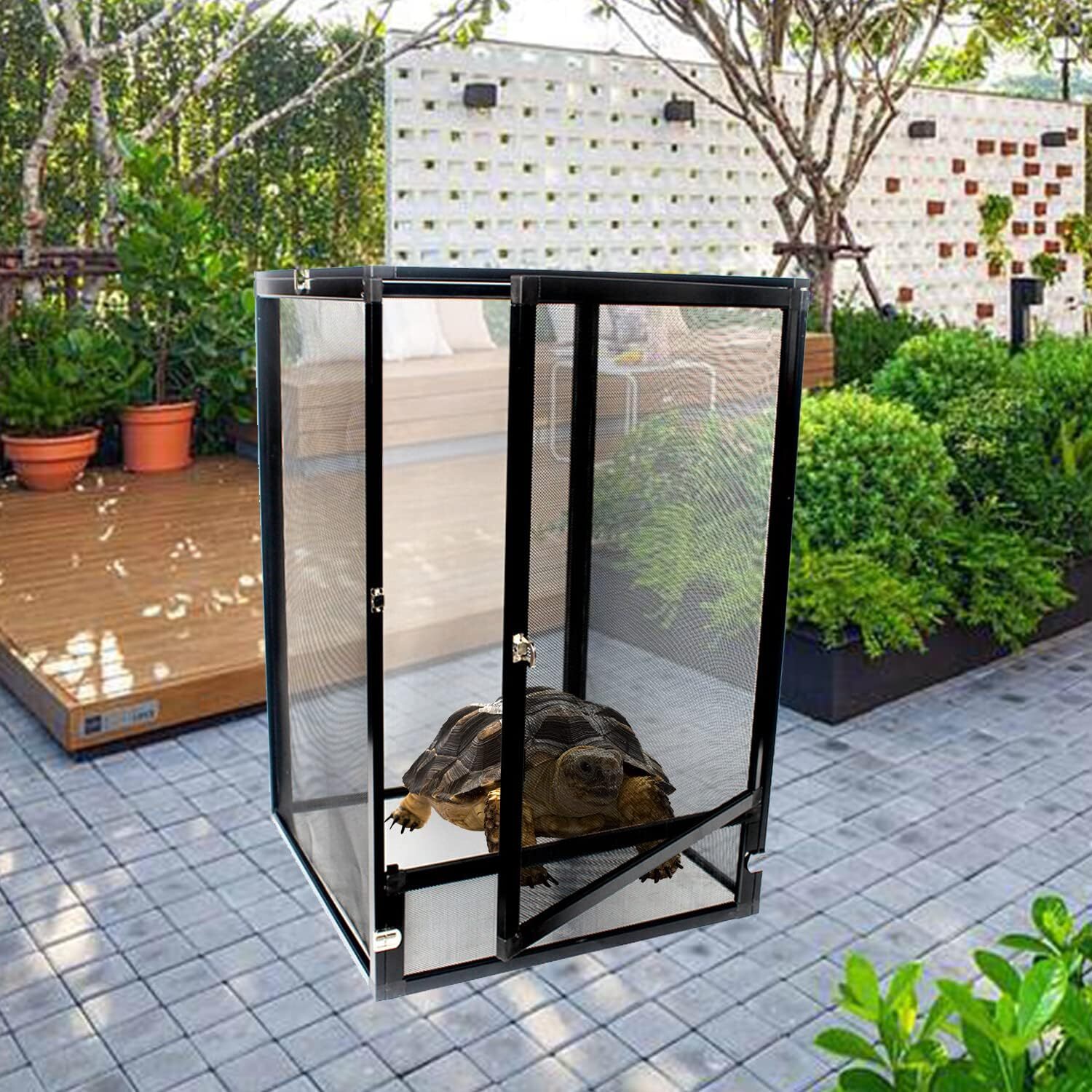 Reptile Enclosure Reptile Terrarium Lizard Snake Insect Mesh Cage ...