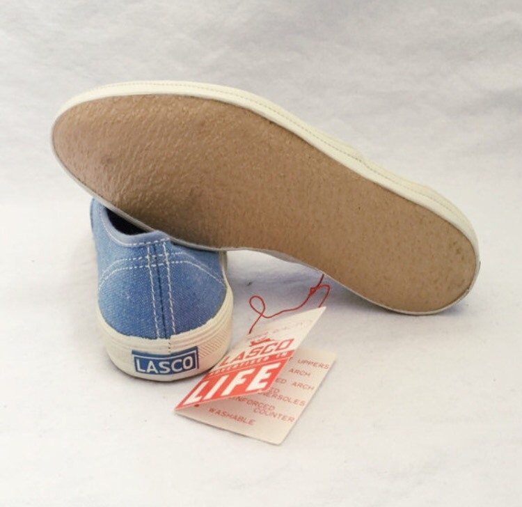 kids canvas sneakers shoes size 9.5 NIB NOS vintage made in japan 70s ...