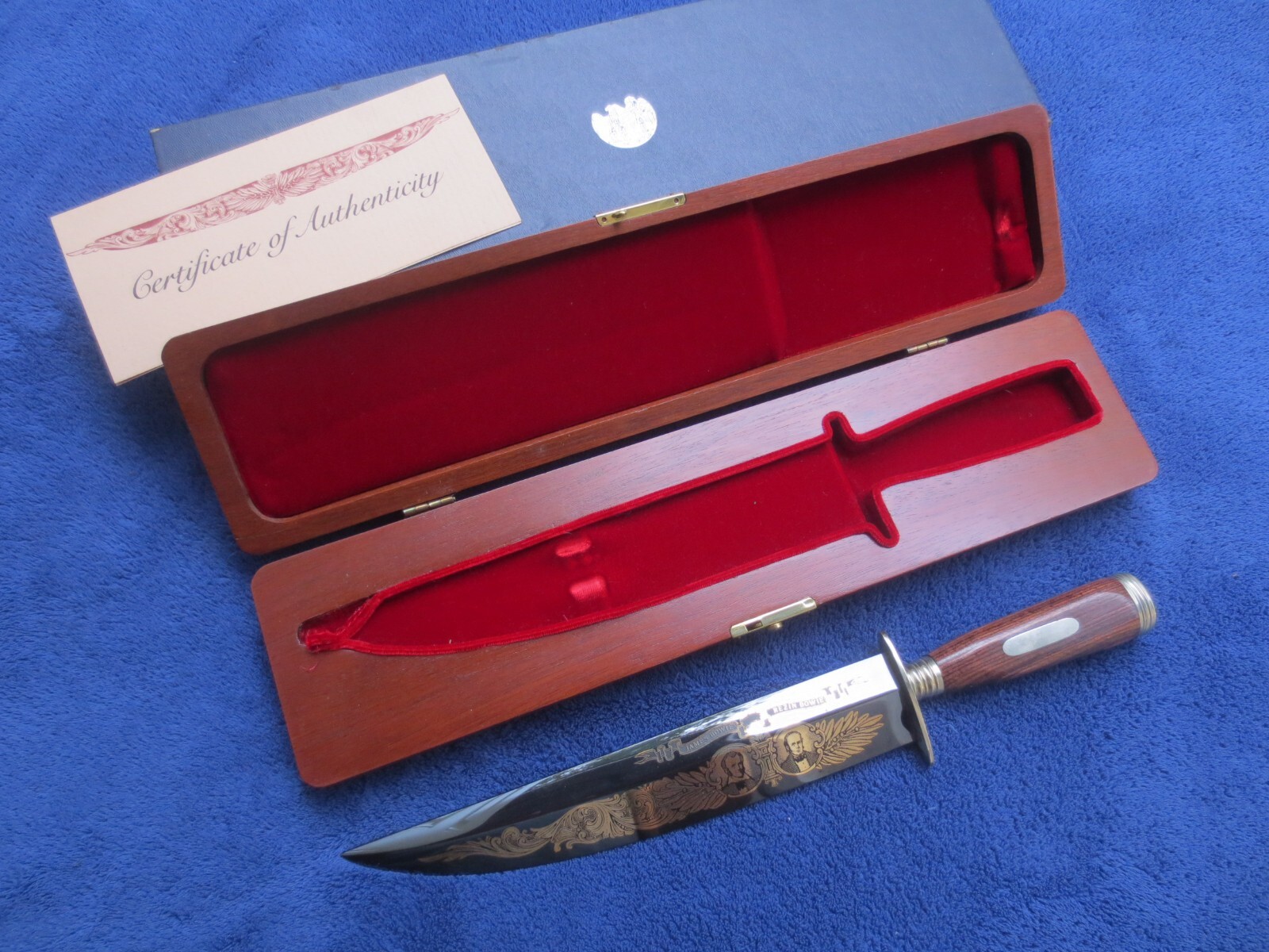 VINTAGE GERMAN MADE JIM BOWIE KNIFE VIDALIA SANDBAR FIGHT DAGGER WITH ...