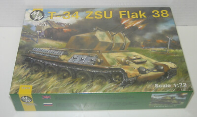 Military Wheels 7213 1/72 WWII German Tank T-34 ZSU Flak 38 Plastic ...