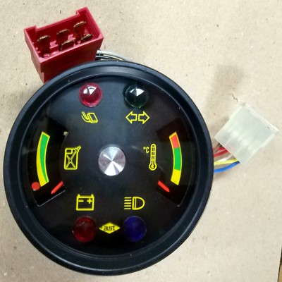 AST Temperature and Fuel Gauge Vintage... maybe Nissan or Ebro 24V 90MM ...