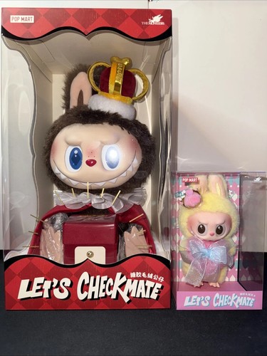 Genuine POP MART Labubu Let's Checkmate Chess Adventure King and Queen ...