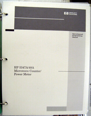 Manuals & Books - Agilent Hp Model