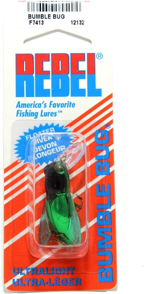 REBEL LURES BUMBLE BUG FISHING LURES INSECTS TOPWATER CRANKBAIT 1 OR ...