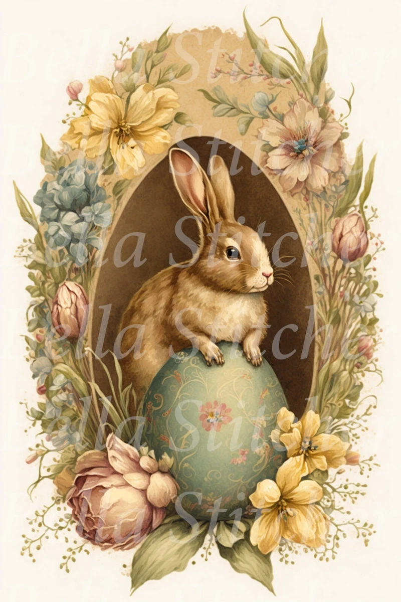 Vintage Easter Fabric