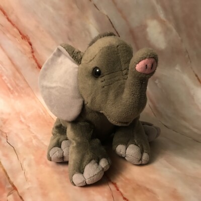 Wild Republic Elephant Sitting Plush Stuffed Animal Toy 12” Y | eBay