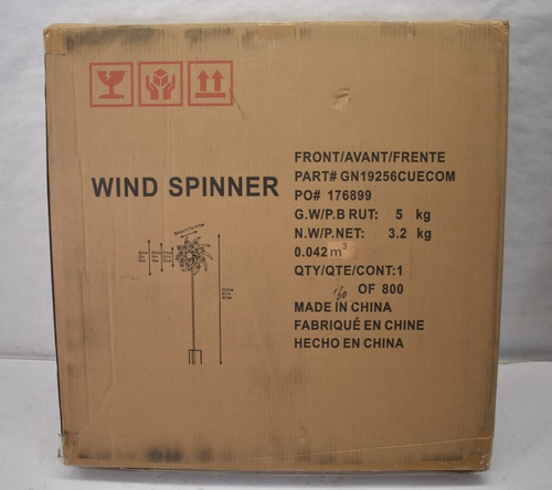 Front Side Wind Spinner Tool 83.7" Tall x 11.7" Wide Ground Stake ...