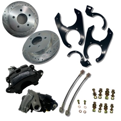 88-98 Chevy 1500 Rear Disc Conversion Kit Black Calipers OBS | eBay