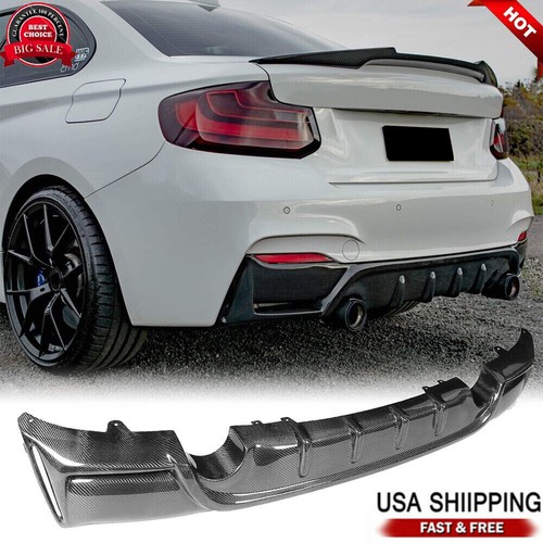 For BMW F22 F23 M240i M235i M Sport 14-17 Carbon Fiber Rear Bumper ...