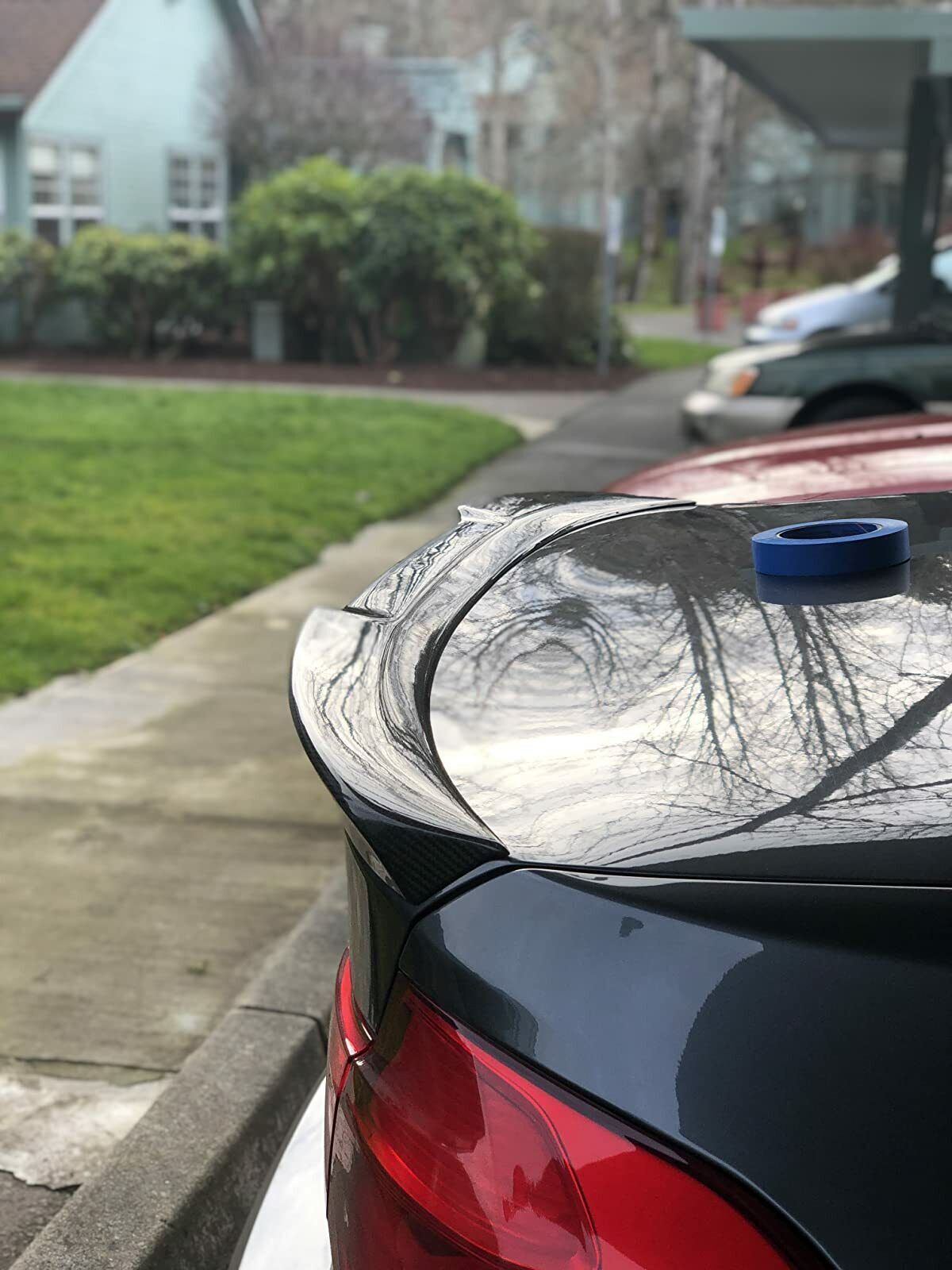 Gloss Black Adjustable Sport Ducktail Splicing Rear Trunk Spoiler Wing ...