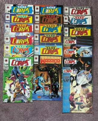 The HARD Corps comic book set, 1992 Valiant, great condition, 19 book ...
