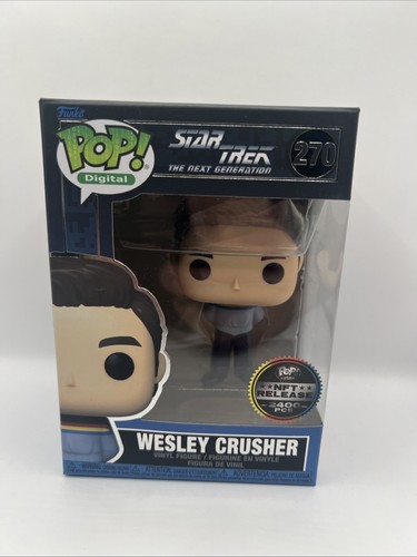 Funko Pop! Digital Wesley Crusher #270 Star Trek The Next Generation LE ...