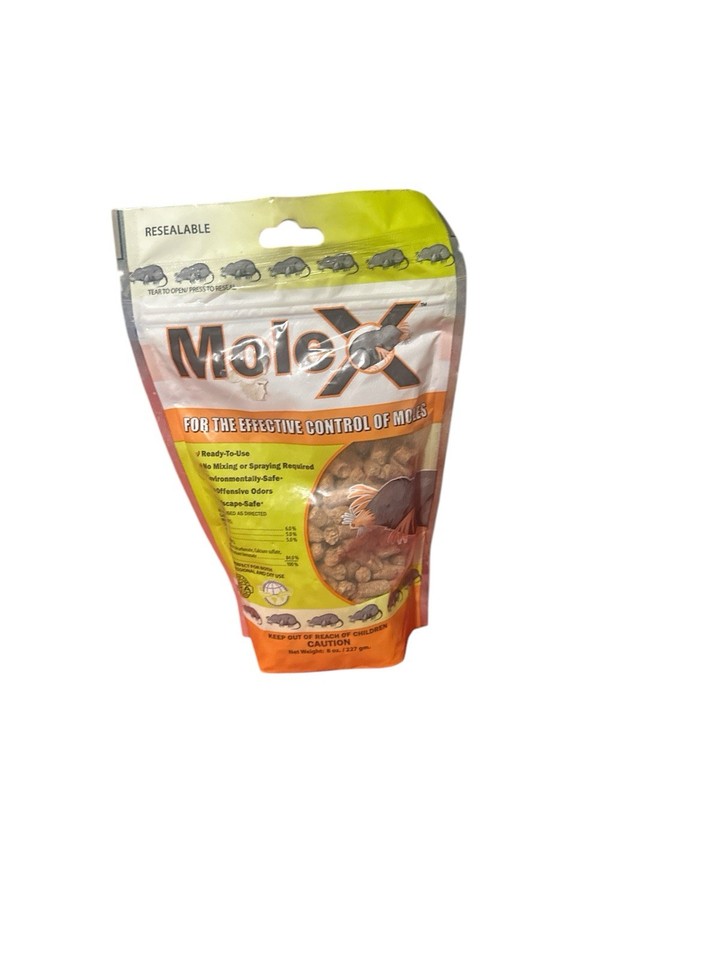 MoleX Mole Control Pellets 8 oz. Lot of 2 Ready To Use No Mixing ...
