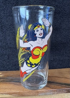 Wonder Woman Pepsi Glass Super Hero Collector Series DC Comics Vintage ...