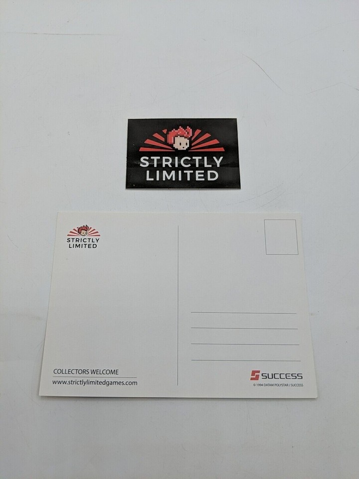 Cotton 100% Strictly Limited Games Post card + Sticker | eBay