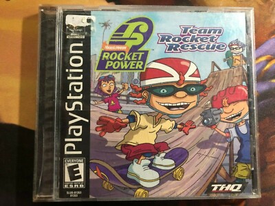 Rocket Power Team Rocket Rescue Black Label Playstation 1 PS1 COMPLETE ...