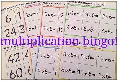 Multiplication 6 Times Table Bingo game KS1 KS2 / Numbers / Numeracy ...