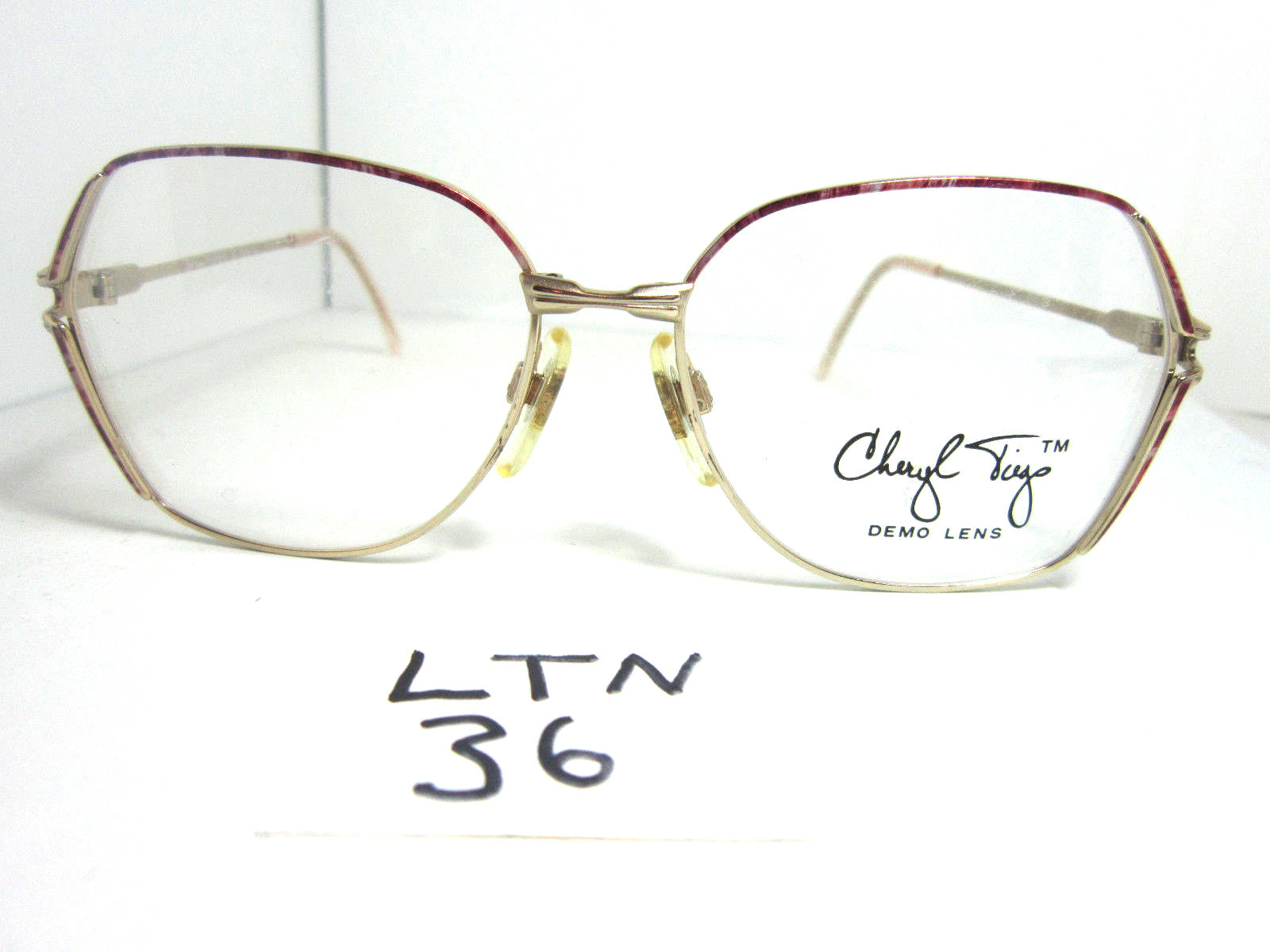 Nos 1980s CHERYL TIEGS Eyeglass Frame by Welling Eyewear Red Gold CT92 ...