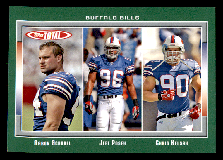 2006 Topps Total Jeff Posey / Aaron Schobel / Chris Kelsay #377 Bills ...