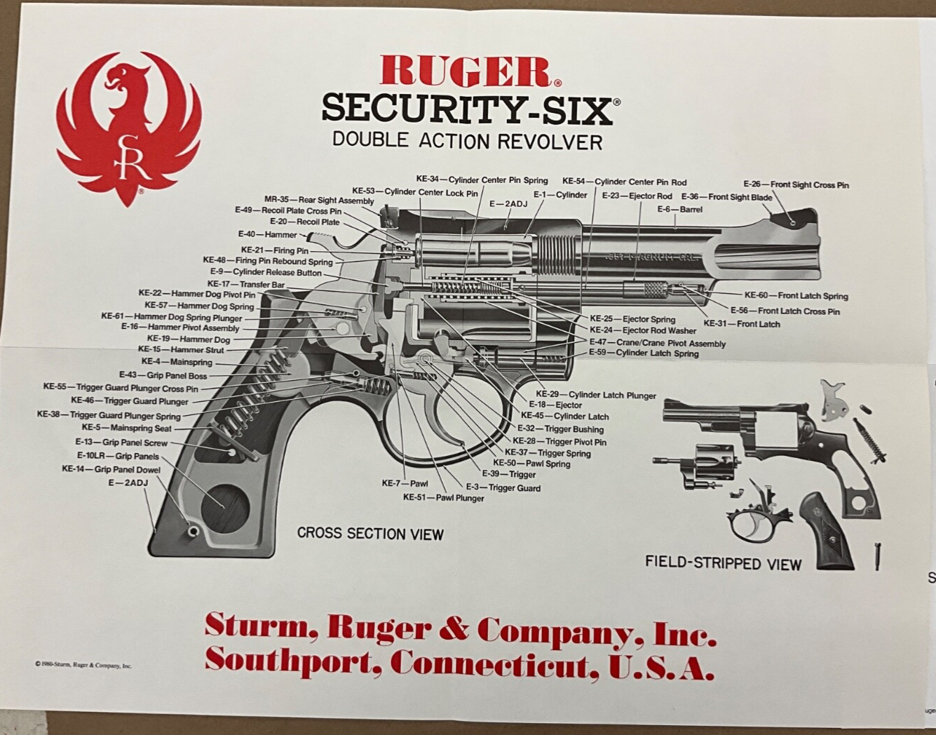 RANDOM LOT RUGER STURM REVOLVER POLICE HUNTING LITERATURE MANUALS ...