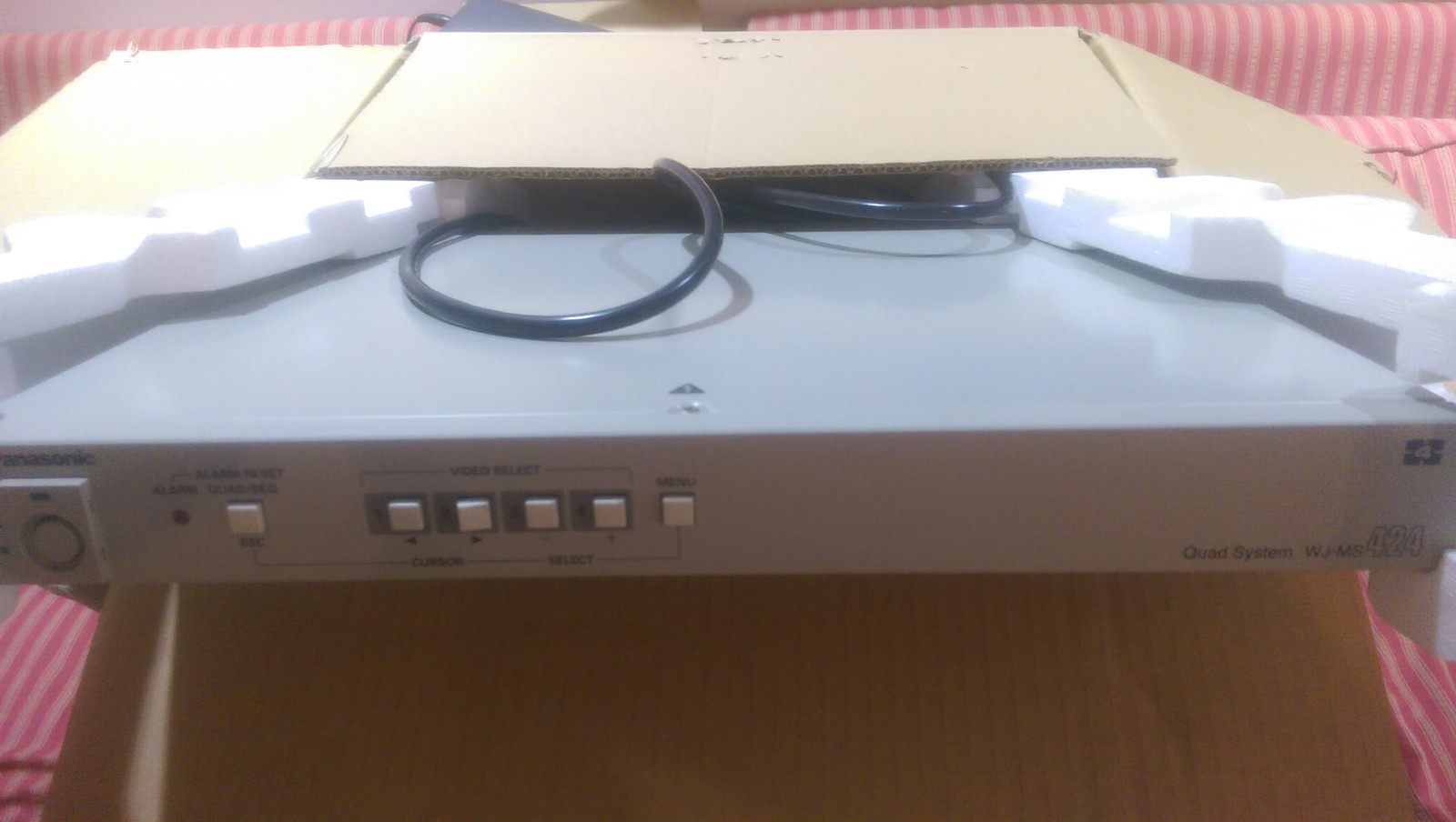 Panasonic WJ-MS424 MS 424 4CH Input Color Quad System Digital Video ...