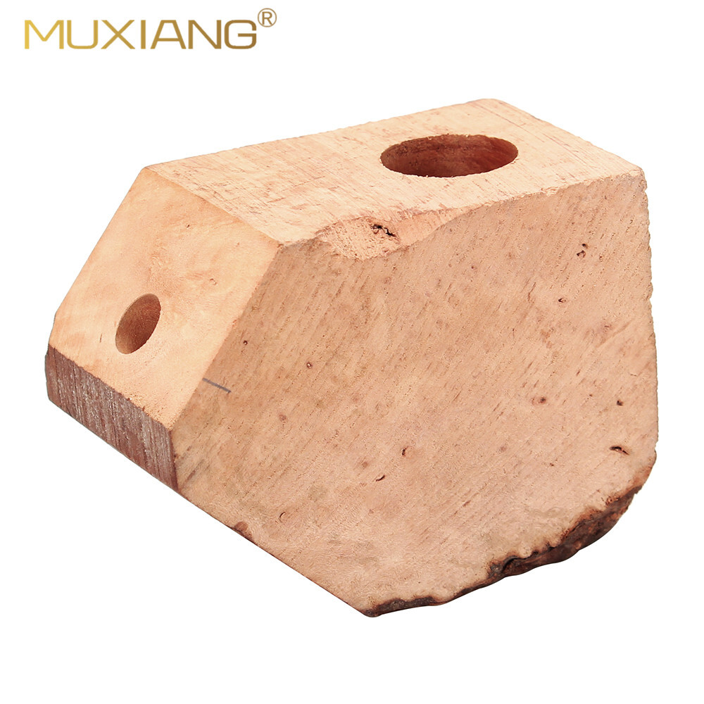 Pre Drilled Briar Wood Block Semi-Finished Bent Tobacco Pipe Beginner ...