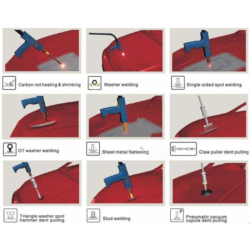Spot Welding Gun Car Dent Repair Spotter Welder Pistol +3Extra Trigger ...