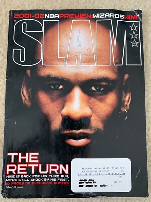 Vintage SLAM Magazine Issue 56 Michael Jordan Cover December 2001 ...
