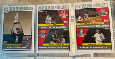Topps 2004 POSTSEASON HIGHLIGHTS Baseball Card - YOU Pick - Complete ...