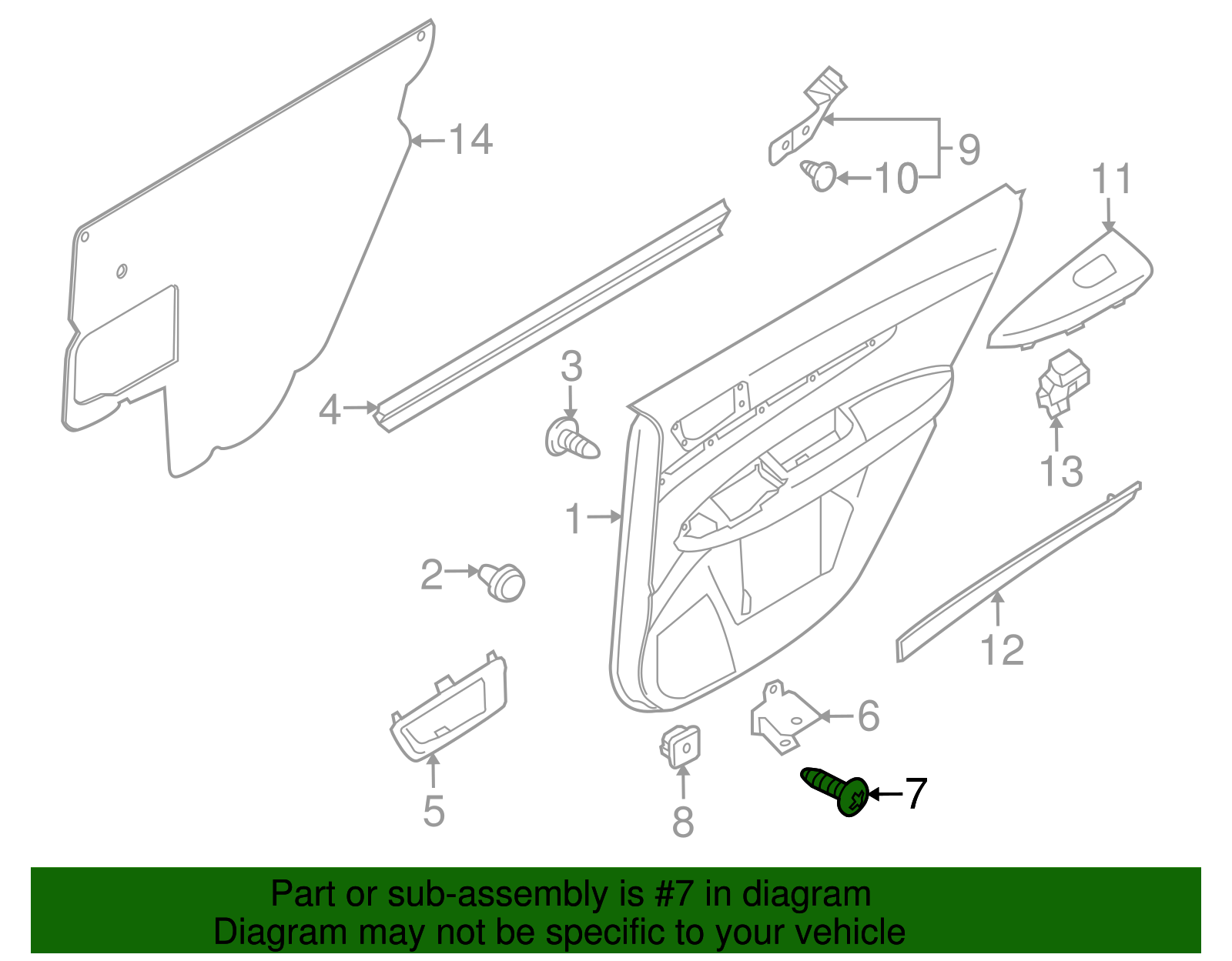 Subaru OEM 02-14 Legacy Front Bumper-slider Screw Right 045105120 for ...