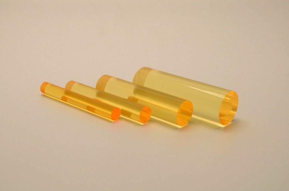 Acrylic Rods Fluorescent Perspex 4 Sizes & 5 Colours Light Emitting ...