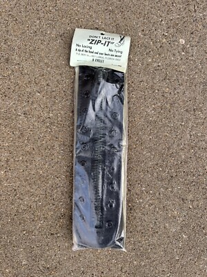 Vinyl Boot Zipper Zip-It 9 Hole Eyelet w/ 30” Laces Vintage Unopened ...