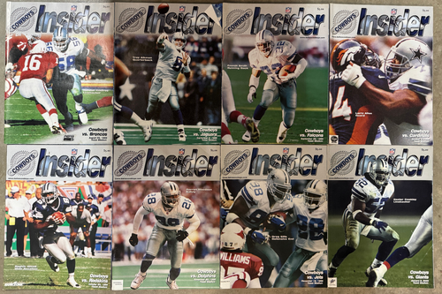 (8) Dallas Cowboys 1999-00 August-January NFL Insider Vintage Program ...