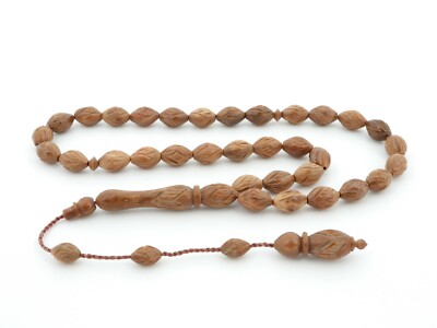 Carving kuka tree 33 beads Islamic Prayer Beads Misbaha Gift Kokka ...